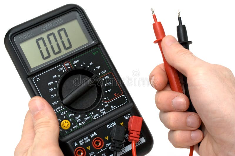 Digital Multimeter Electrical Measuring Equipment Stock Image - Image ...