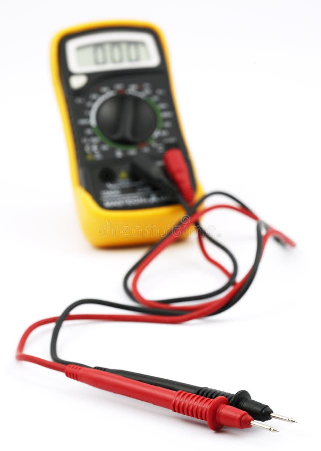 Digital multimeter stock image. Image of isolated, alternating - 3950729