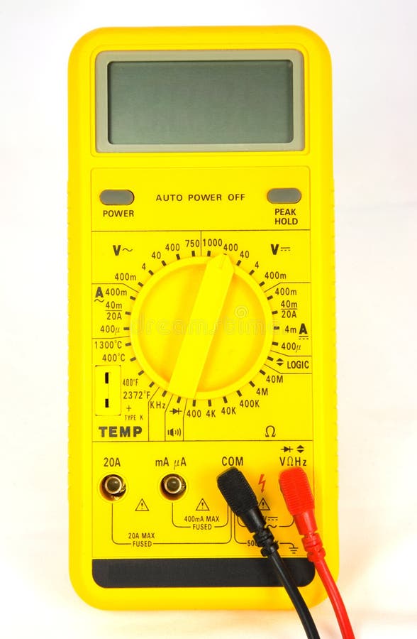 Digital multimeter stock photo. Image of instrument, electronics - 1829872