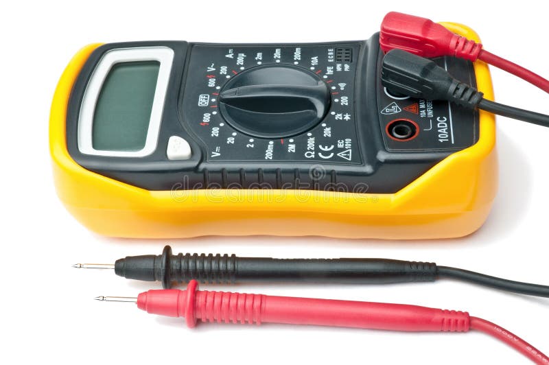 Digital multimeter stock photo. Image of electric, electrical - 19209404