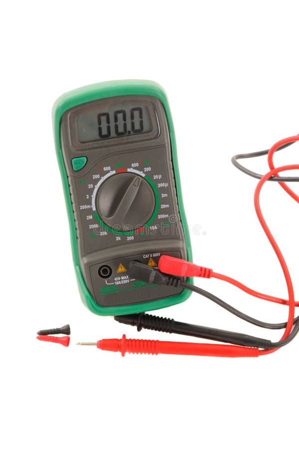 Digital multimeter stock photo. Image of black, volts - 19621204