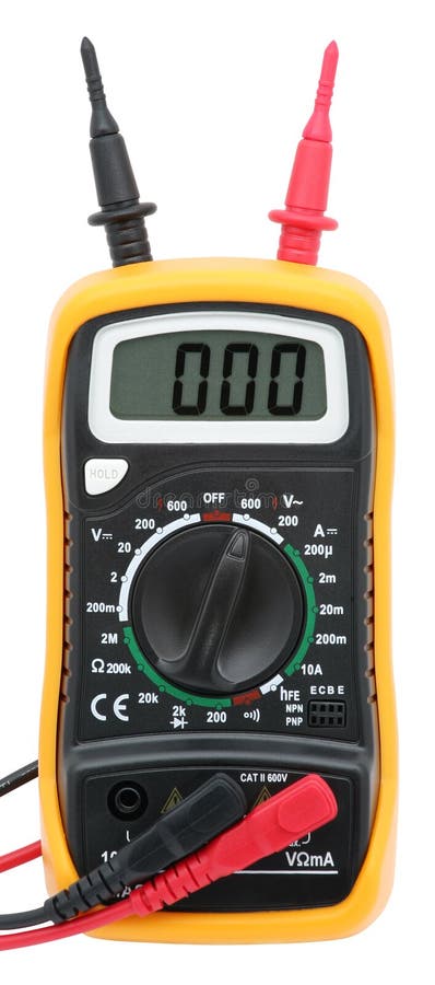 Digital multimeter. stock photo. Image of electronics - 23008682