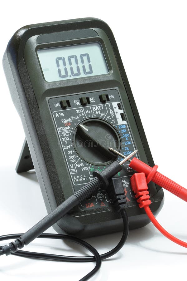 Digital multimeter stock photo. Image of multimeter, ampere - 8336802