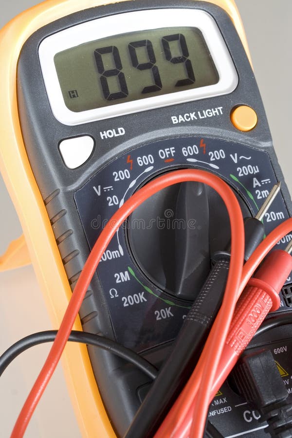 Digital multimeter stock image. Image of gauge, electric - 8338581