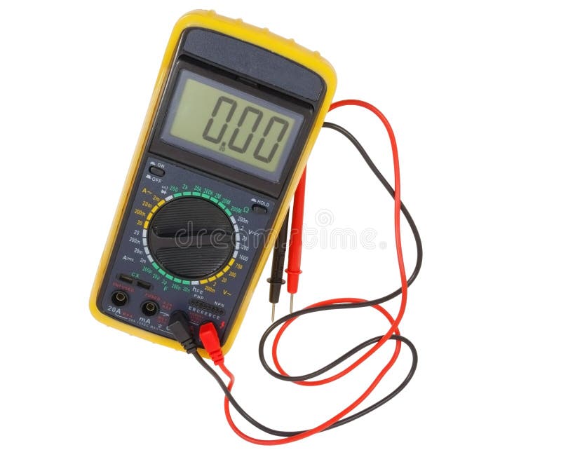 Digital multimeter stock photo. Image of gauge, power - 35675524