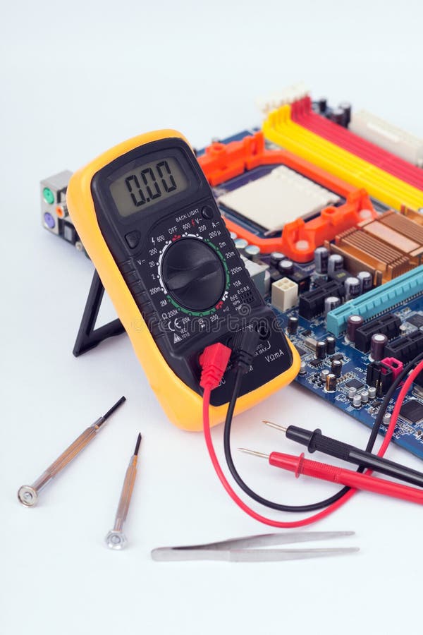 Digital multimeter stock image. Image of computer, multimeter - 44015751