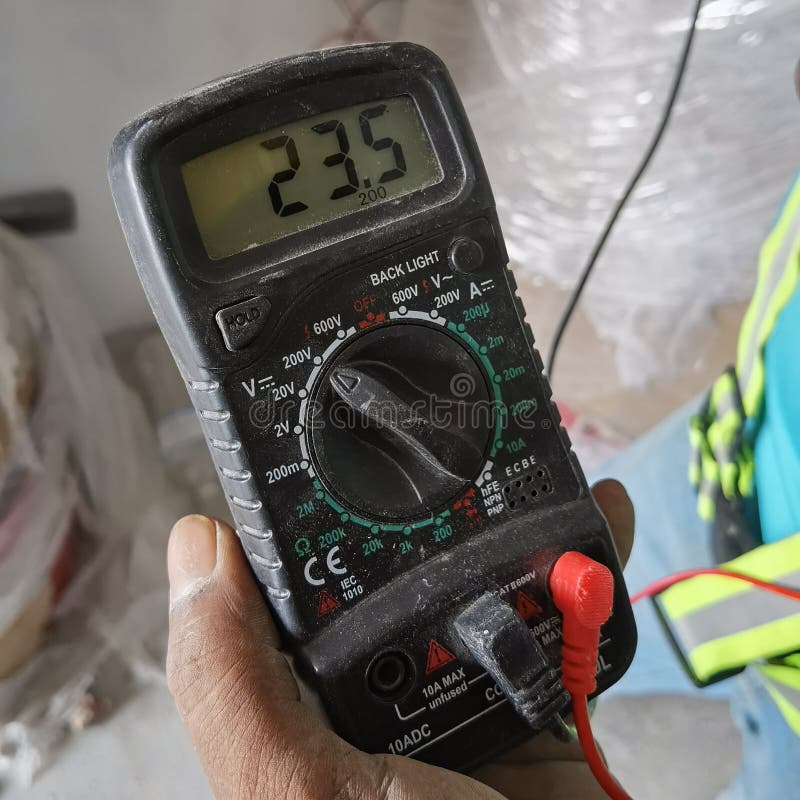 Digital Multimeter Close Mode Stock Photo - Image of digital, check ...