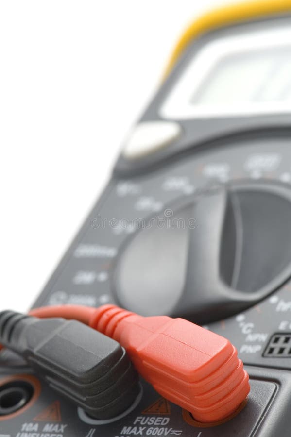 Digital Multimeter Close Up Stock Photo - Image of lead, strain: 3798498