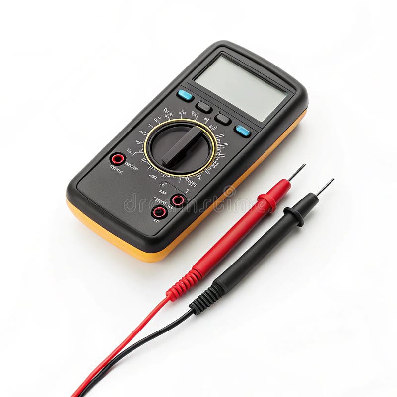 Digital Multimeter for Current and Voltage Stock Illustration ...