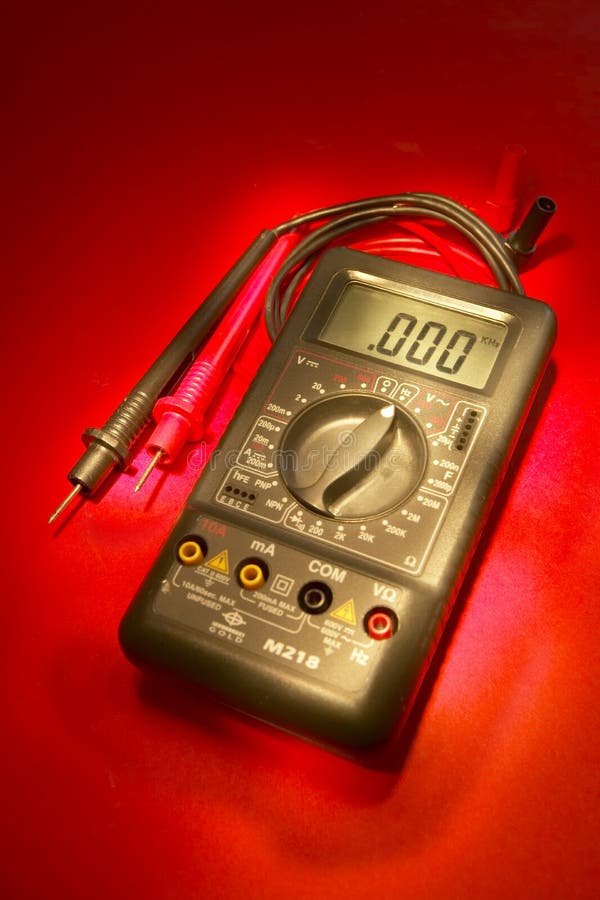 Digital multimeter stock image. Image of instrument - 113585791