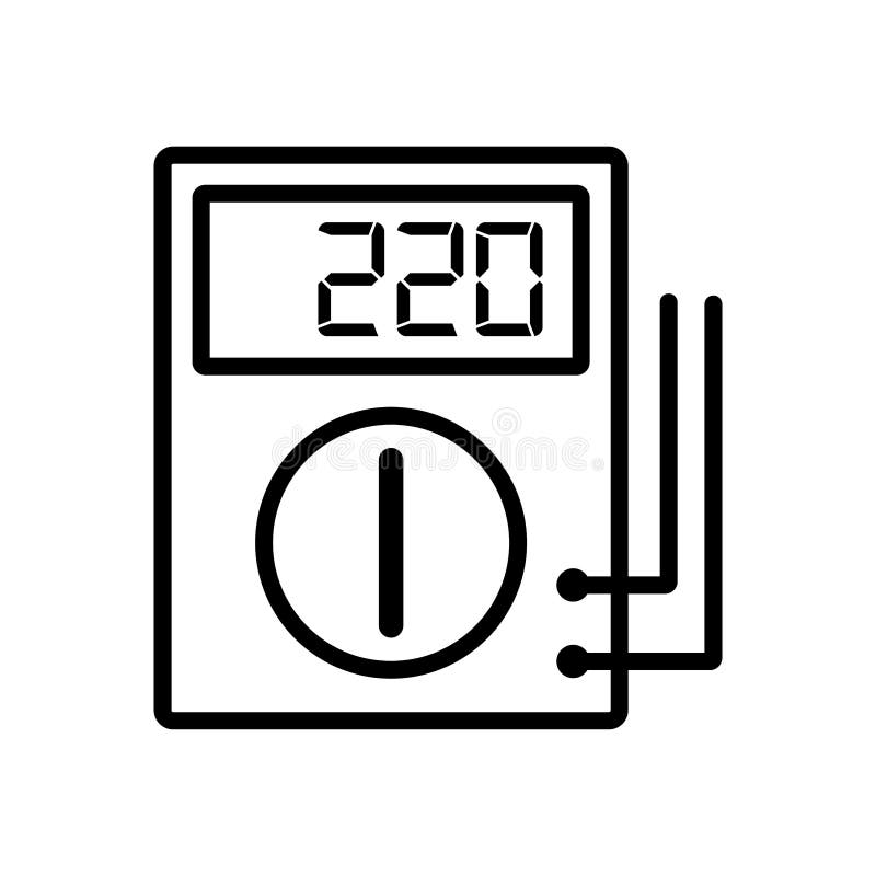 Digital Multimeter - Electrical Symbol Icon Vector Design Template ...