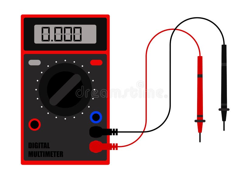 Digital Multimeter in Flat Style, Device for Measuring Current and ...