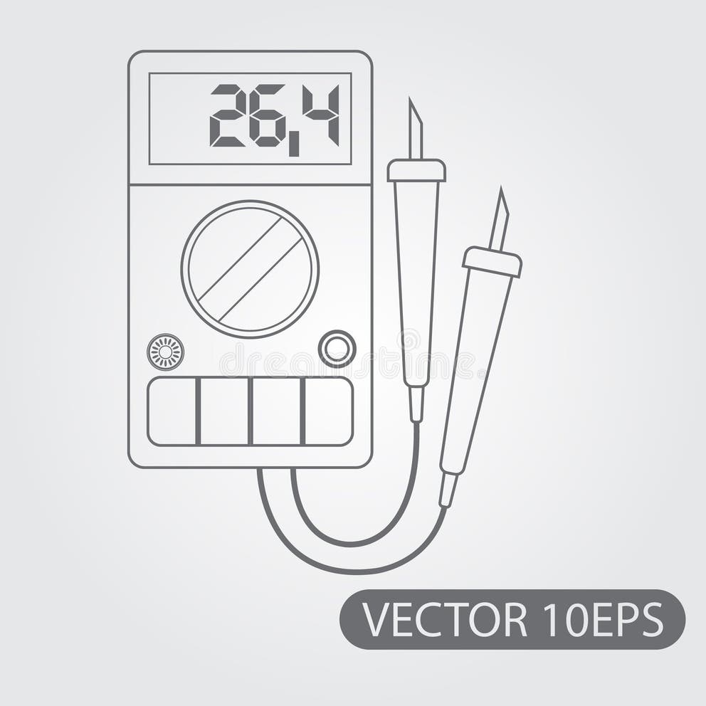 Multimeter Drawing Stock Illustrations – 252 Multimeter Drawing Stock ...