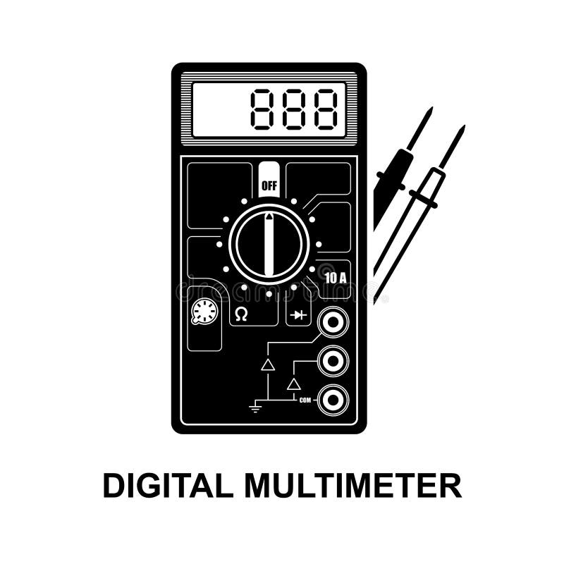 Multimeter Icon in Trendy Design Style. Multimeter Icon Isolated on ...