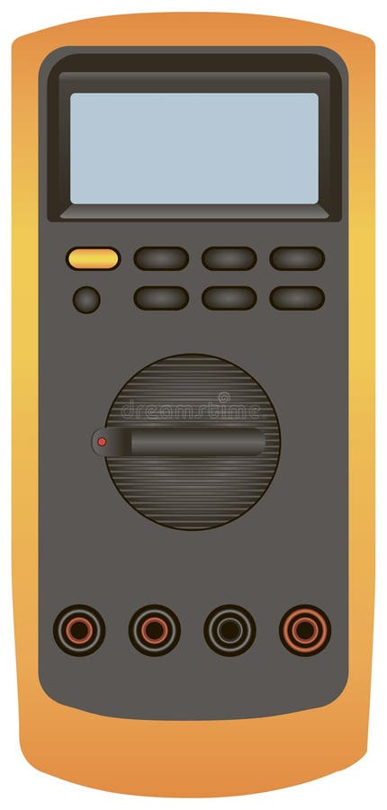 Digital Multimeter stock illustration. Illustration of digital - 49814799