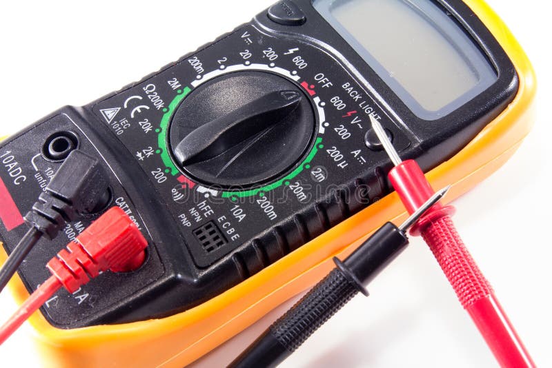 Digital multimeter stock photo. Image of electricity - 55127106
