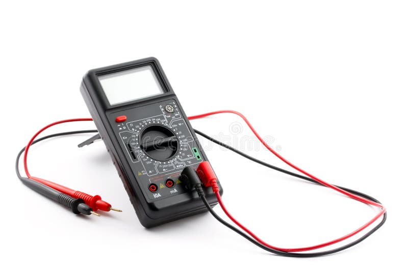 Digital Multimeter, Isolated Stock Photo - Image of scientific ...