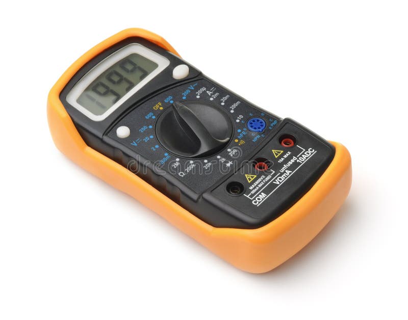 Digital multimeter stock photo. Image of voltmeter, electric - 270680434