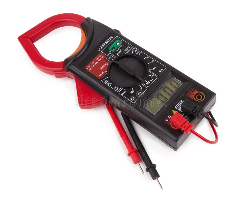 Digital Multimeter Isolated Stock Photo - Image of watt, accuracy ...