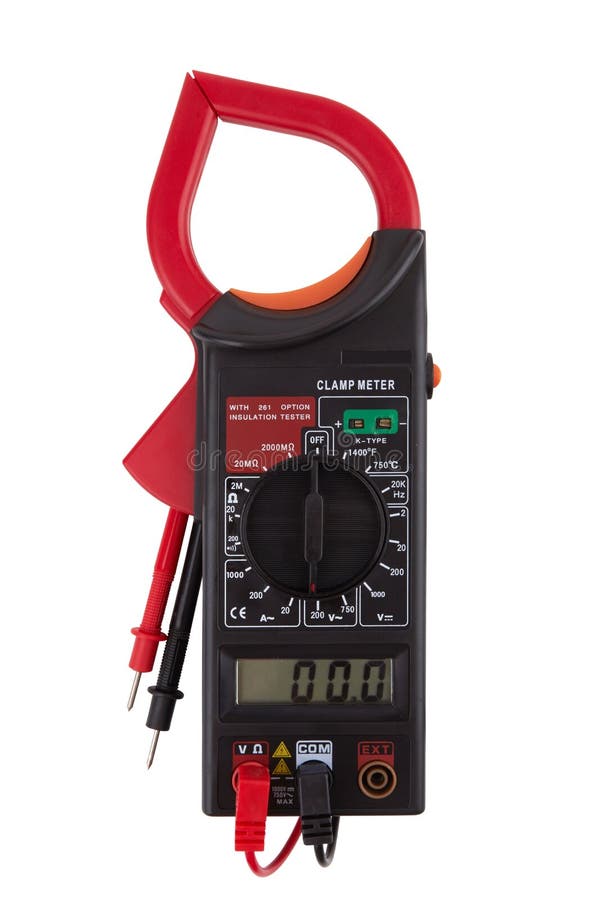 Digital Multimeter Isolated Stock Image - Image of calibration, tool ...
