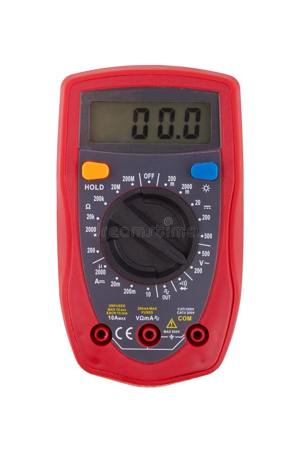 Digital Multimeter Isolated Stock Photo - Image of watt, accuracy ...