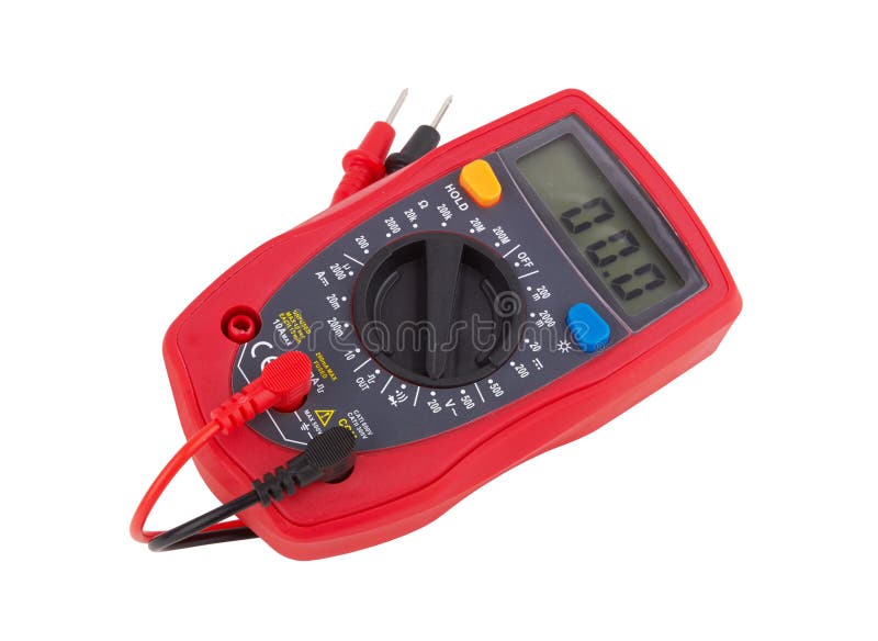 Digital Multimeter Isolated Stock Photo - Image of watt, accuracy ...
