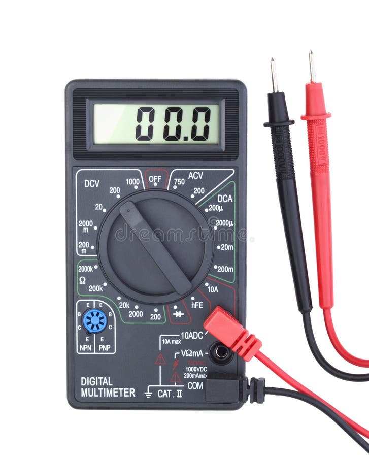 Isolated Digital Multimeter, Measurement, Stock Image - Image of ...