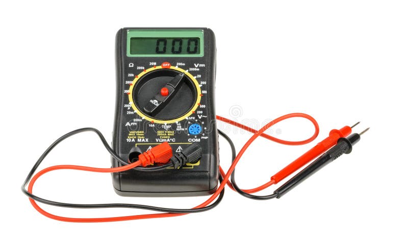 Digital Multimeter Isolated White Background Cutout Stock Photos - Free ...