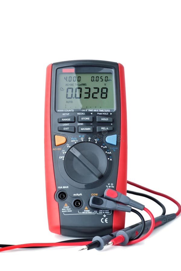 Digital multimeter stock image. Image of ammeter, accuracy - 10423821