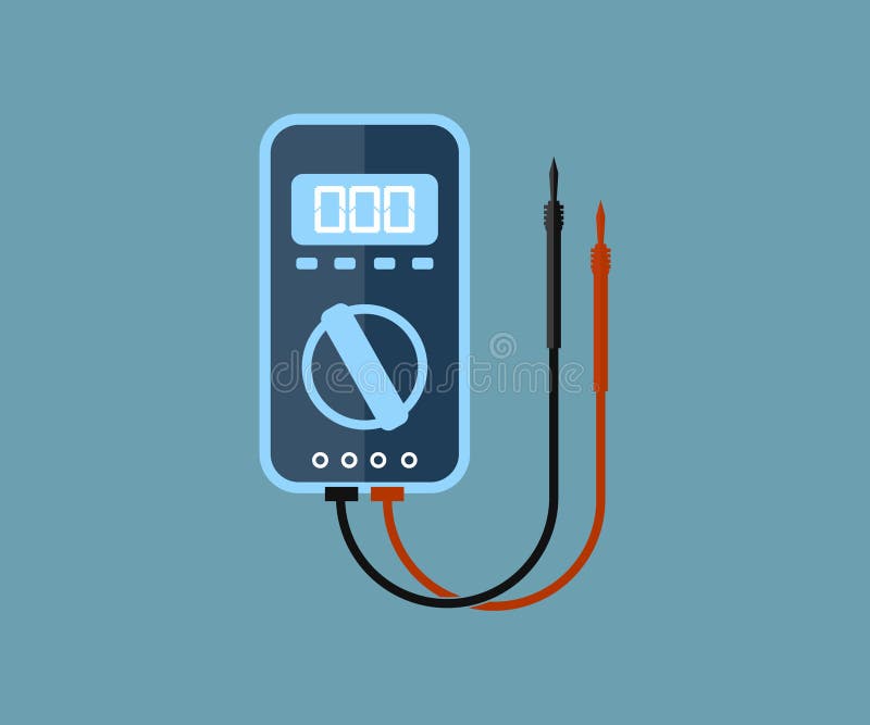 Digital Multimeter Logo Design. Digital Multimeter with Probes for ...