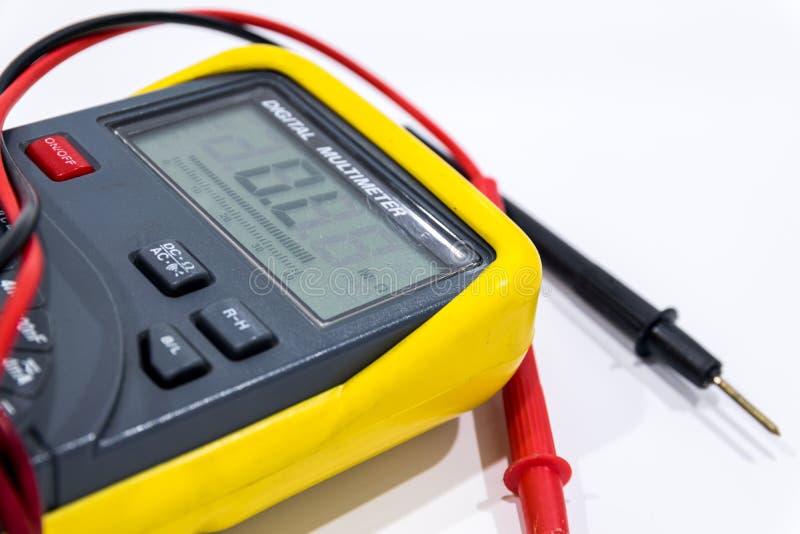 Digital multimeter. stock image. Image of black, impedance - 59580095