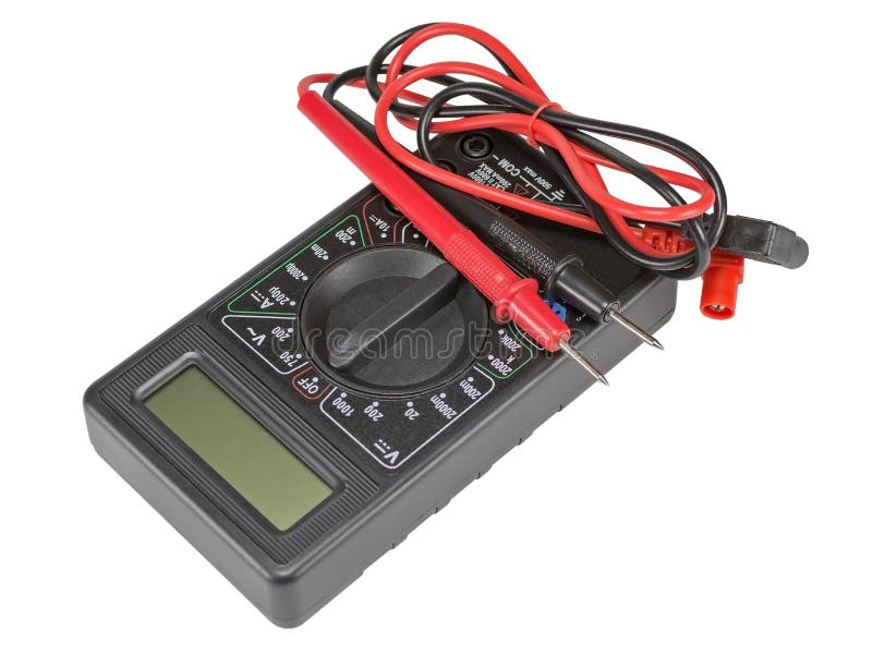 Multimeter Pointed Test Probes with Shrouded Banana Jacks on End Stock ...