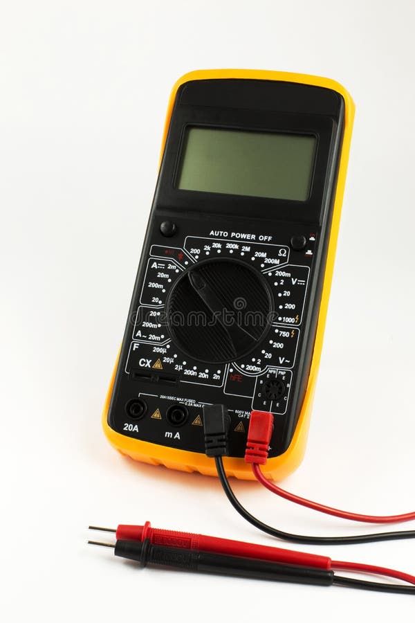 Digital multimeter stock photo. Image of ampere, electric - 86263244