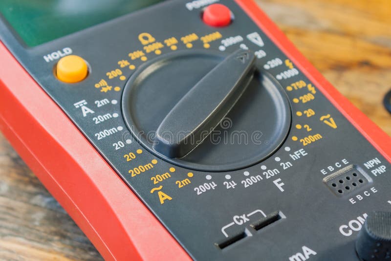 Digital Multimeter on a Table in a Workshop Stock Photo - Image of ...