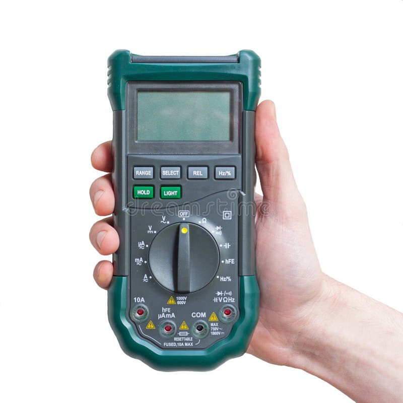 Digital multimeter stock photo. Image of impedance, measure - 36771576
