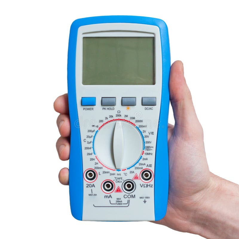 Digital multimeter stock photo. Image of impedance, measure - 36771576