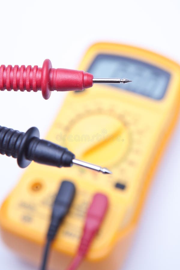 Digital multimeter tips stock image. Image of digital - 31675403