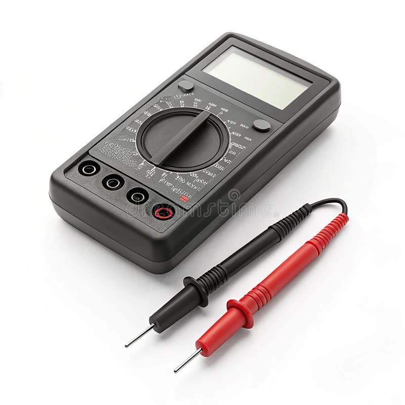 Digital Multimeter Tool Isolated on White Background Stock Illustration ...