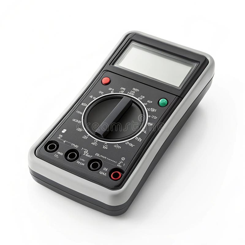 Digital Multimeter Tool Isolated on White Background Stock Illustration ...