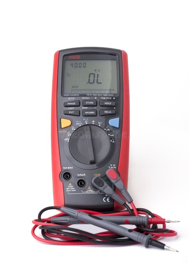 Digital multimeter stock image. Image of fault, electronics - 1829923
