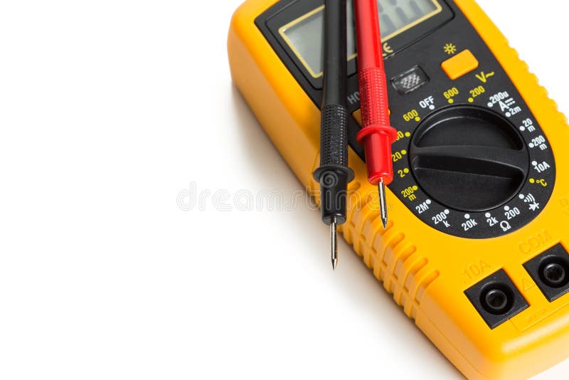 Digital multimeter stock image. Image of close, probe - 66077791