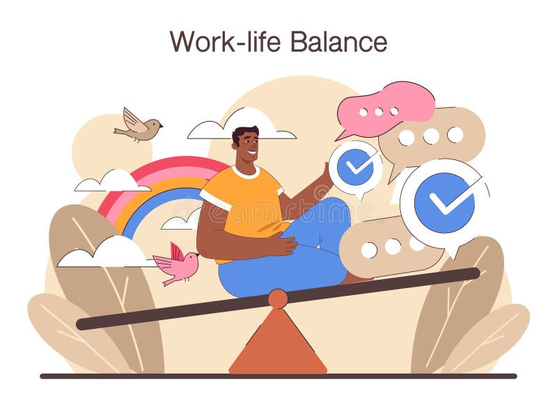 Digital Multitasking Vector Concept Stock Vector - Illustration of ...