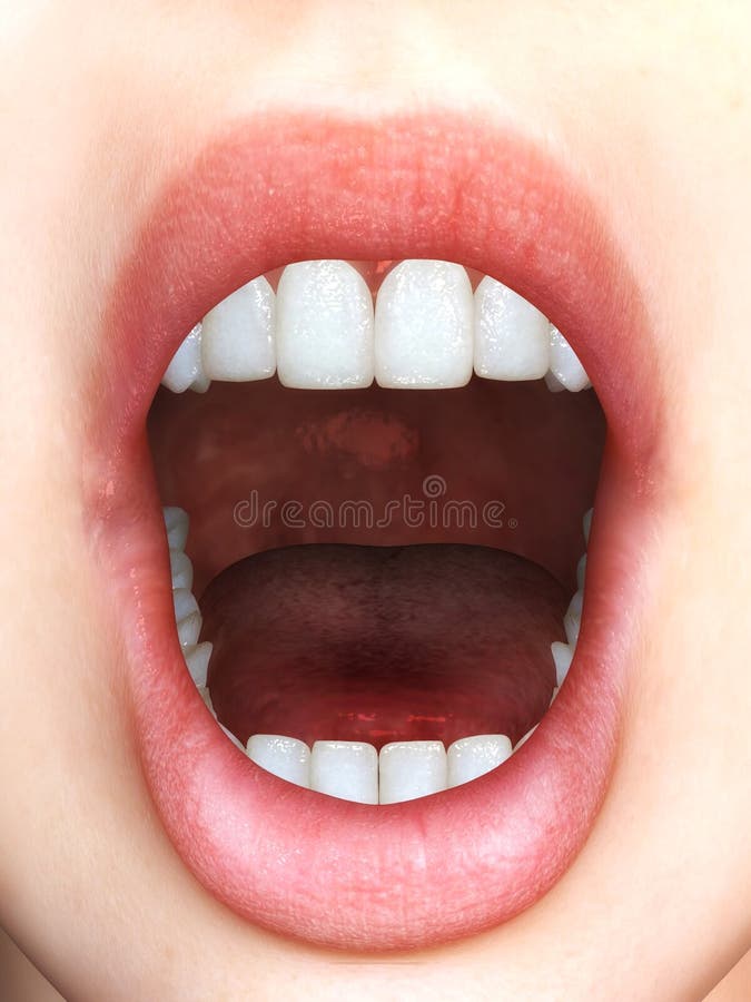 Digital-Mund stock abbildung. Illustration von freundlich - 33907172