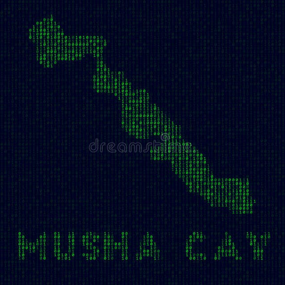 Digital Musha Cay logo. stock illustration. Illustration of matrix ...