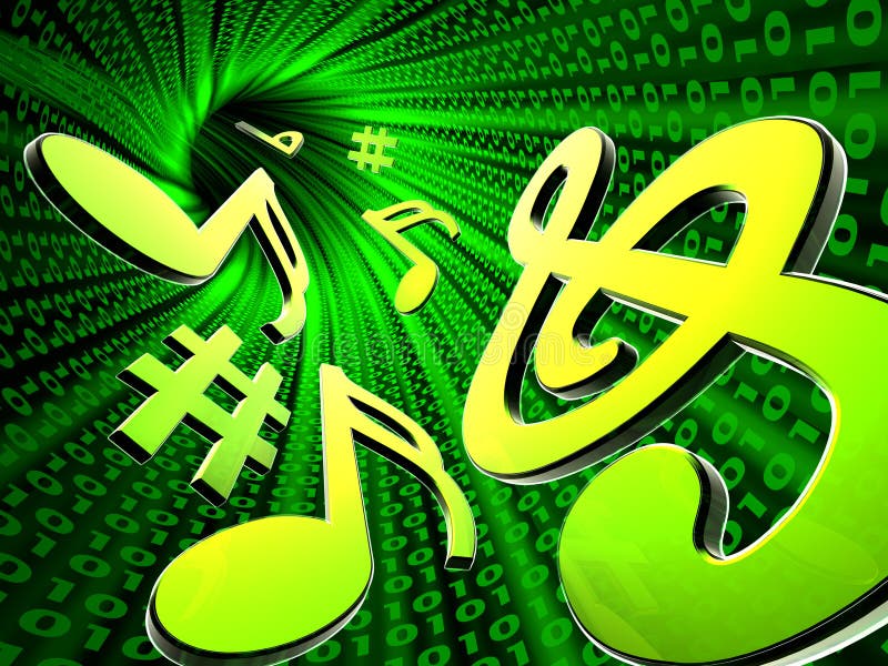 Music symbol stock illustration. Illustration of graphic - 743512