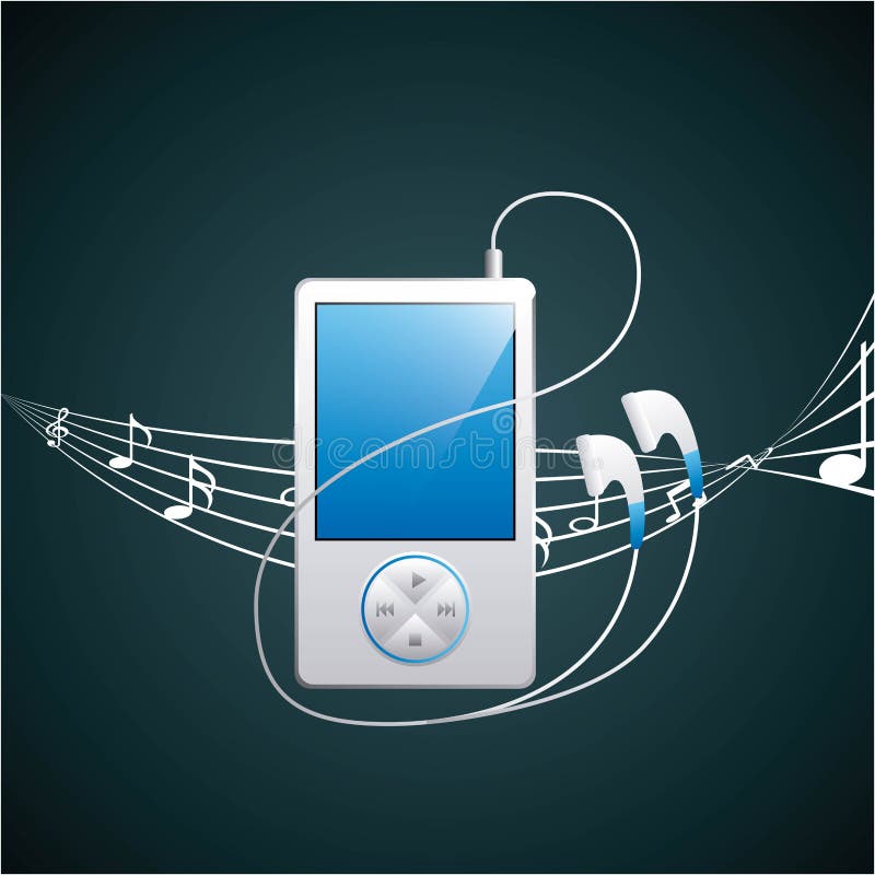 Digital music stock vector. Illustration of audio, waves - 59053601