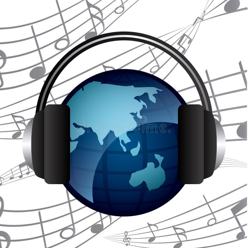 Digital music technology stock vector. Illustration of media - 59101297