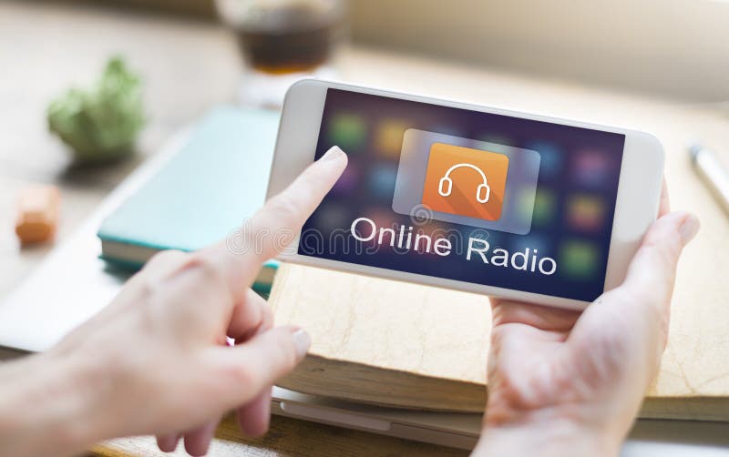 Digital Music Streaming Multimedia Entertainment Online Concept Stock ...