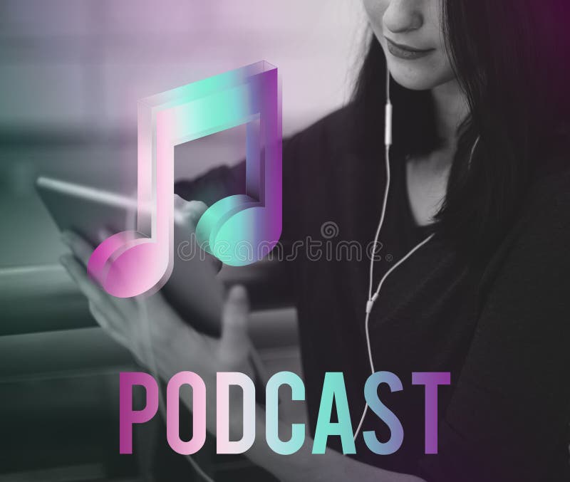 Digital Music Streaming Online Entertainment Media Concept Stock Photo ...