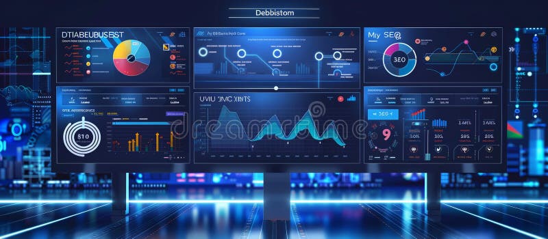 Digital My Business Dashboard with SEO Tools, Sleek Tech Environment ...